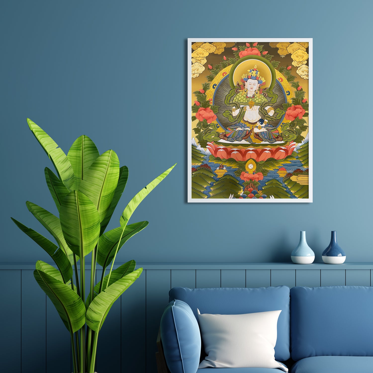 Vajrasattva Thangka Explained – Crafts of Tibet